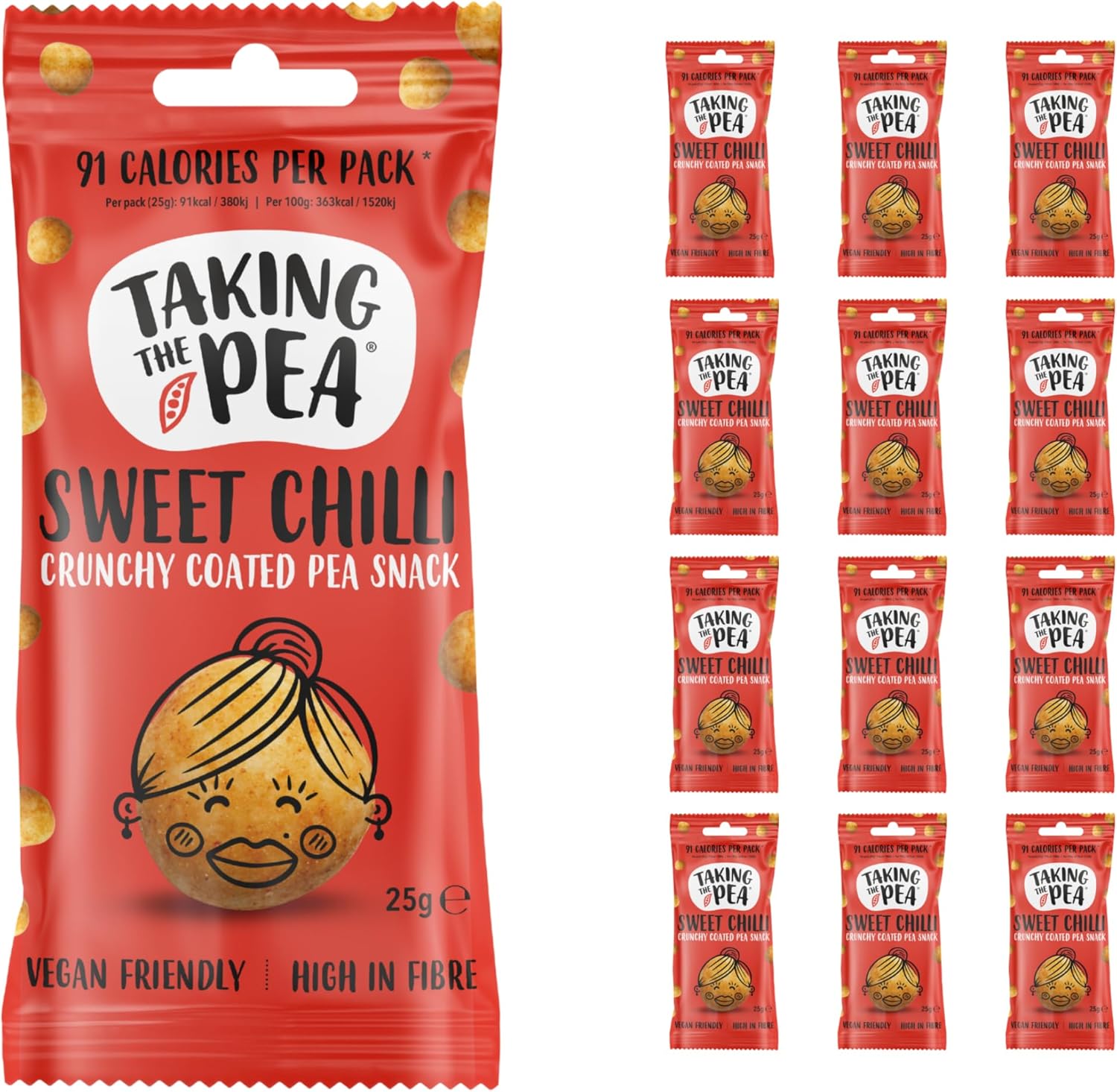 Taking The Pea Sweet Chilli 12x25g – The goodnus Pantry