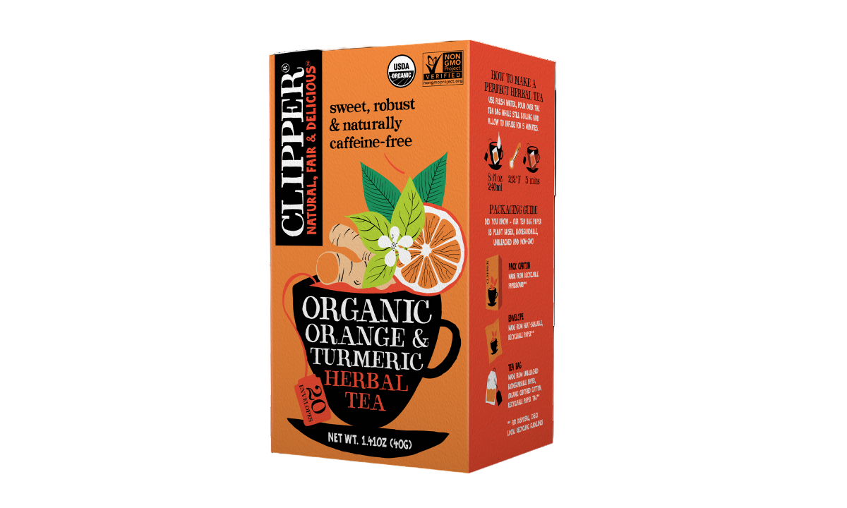 Clipper Restore Organic Ginger & Turmeric Tea (4 x 20 Teabags) – The ...