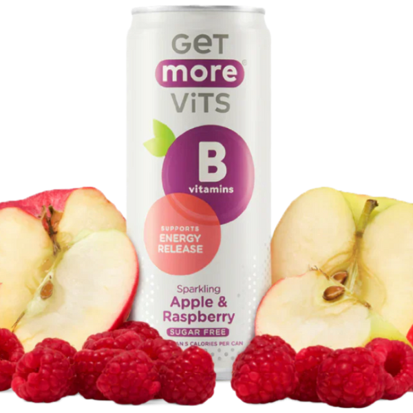 Get More Vits Apple & Raspberry B Vits Cans 12 x 330ml – The goodnus Pantry